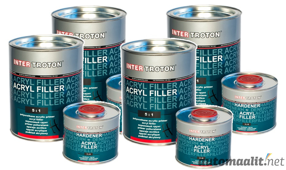 Troton Filler, 3L Gray 4pcs Box - Automaalit.net
